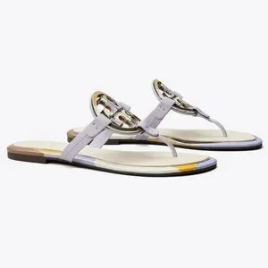 Tory Burch | Shoes | Tory Burch 258 Miller Enamel Logo Sandal Spring ...